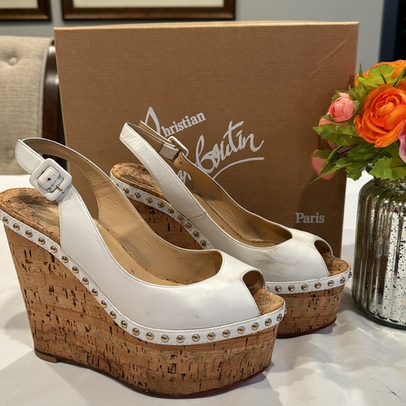 Christian Louboutin | Shoes | Authentic Christian Louboutin Wedges ...